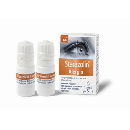 Starazolin Alergia krople do oczu - roztwór 1mg, 2x 5ml | Apteka ...