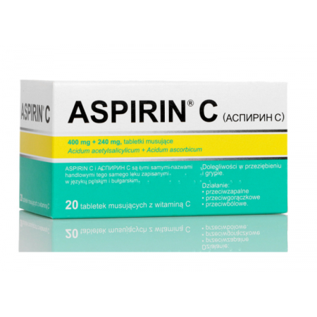 Aspirin C 20 tabl.INPHARM | Apteka internetowa Puls